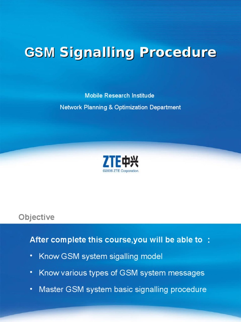 GSM Signalling Procedure | PDF | Osi Model | Network Protocols