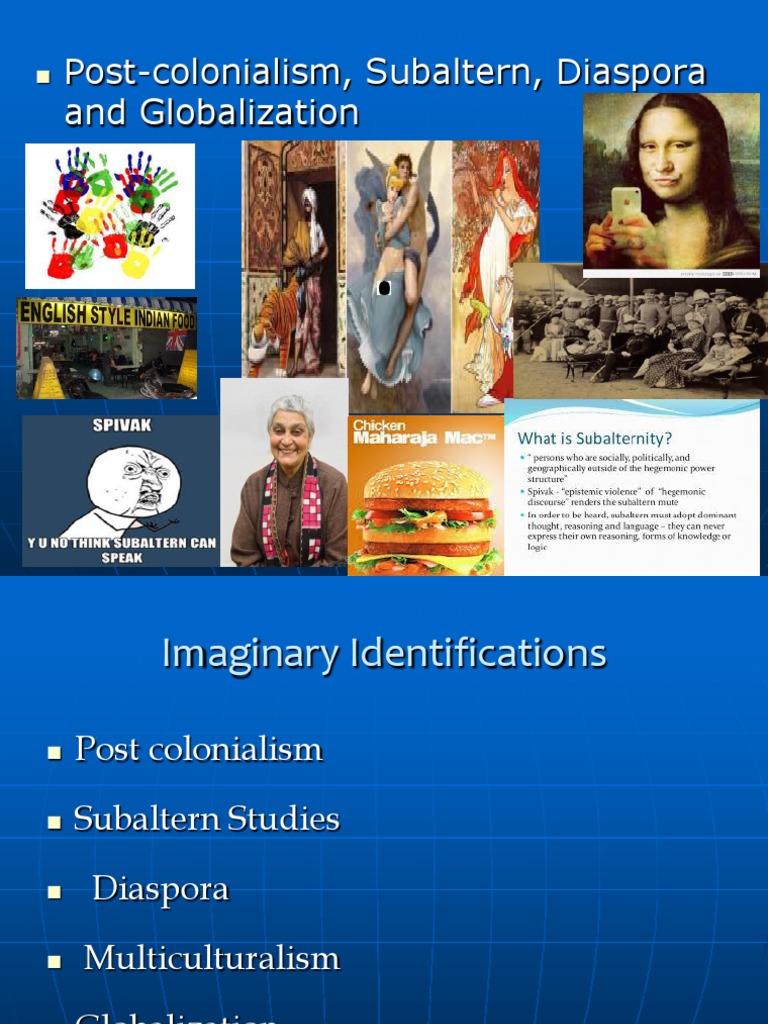 Subaltern Ppt | Postcolonialism | Identity (Social Science)