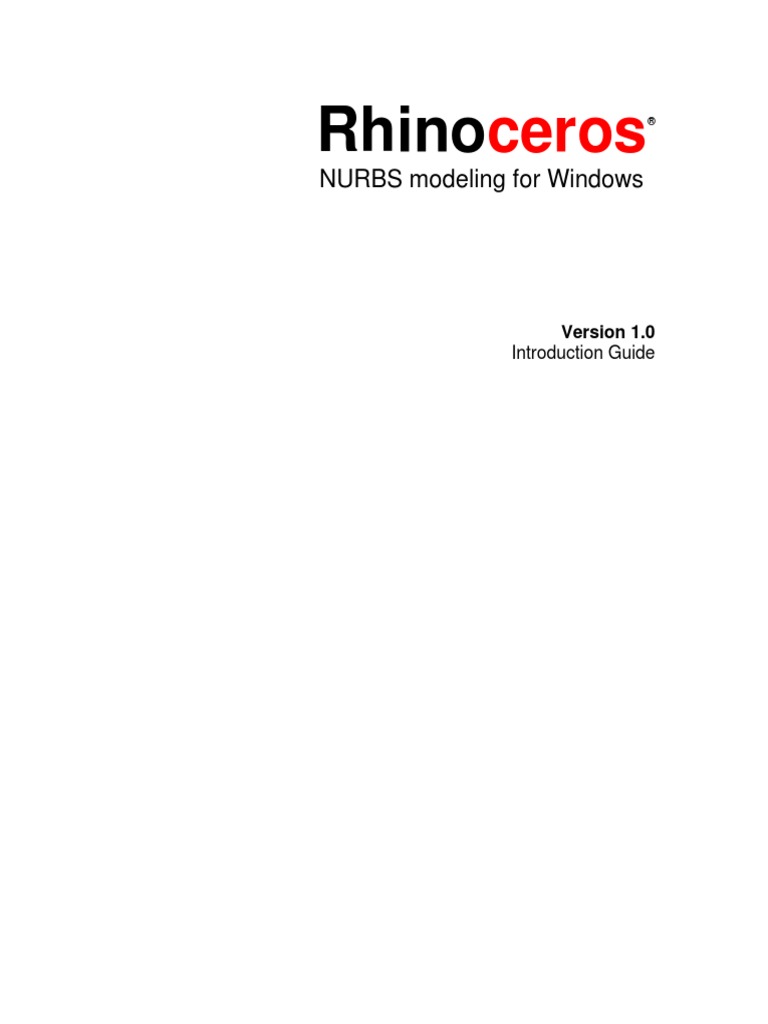 Rhinoceros 3D Tutorial | PDF | Rendering (Computer Graphics) | 3 D ...