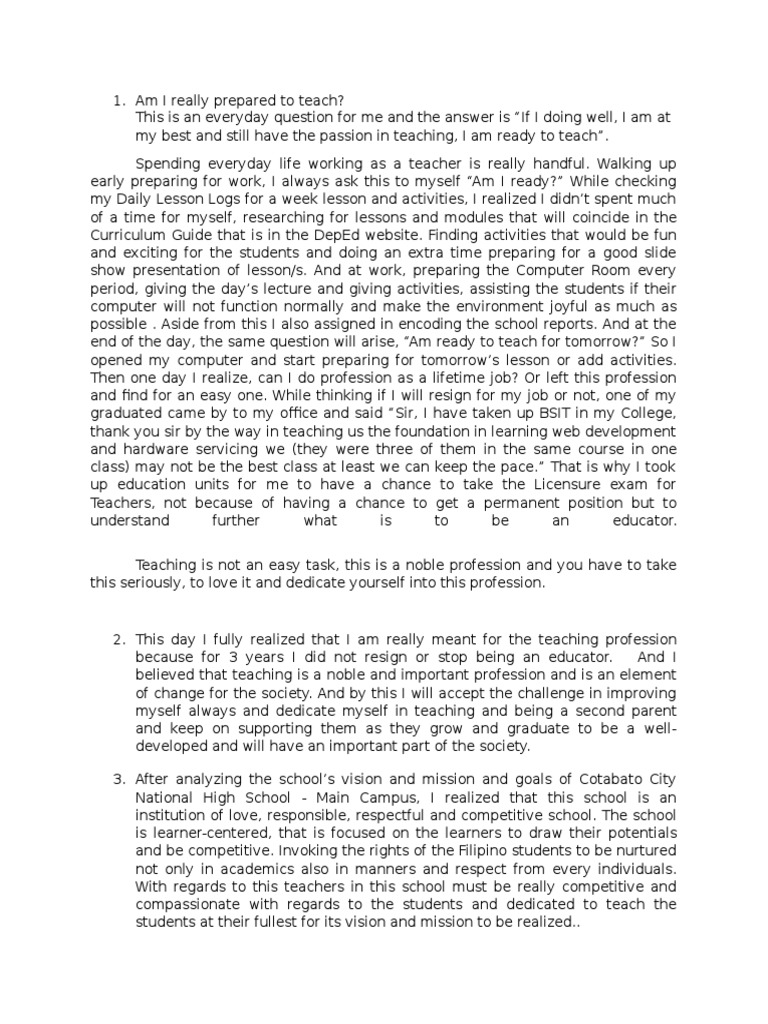 Reflection | Education Theory | Teachers