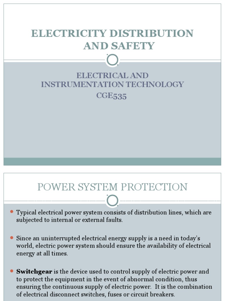 Power System Safety & Tariffs | PDF | Electric Power System | Power ...