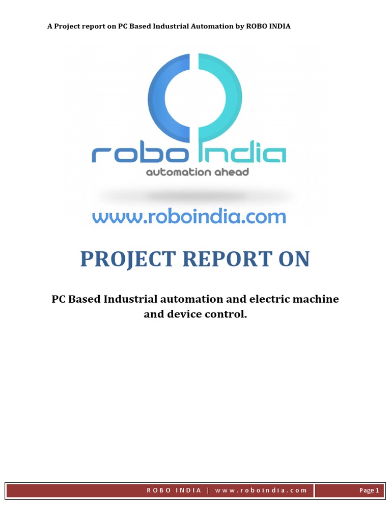 PC Based Industrial Automation With AVR Atmega 16 - Project Report | Download Free PDF ...