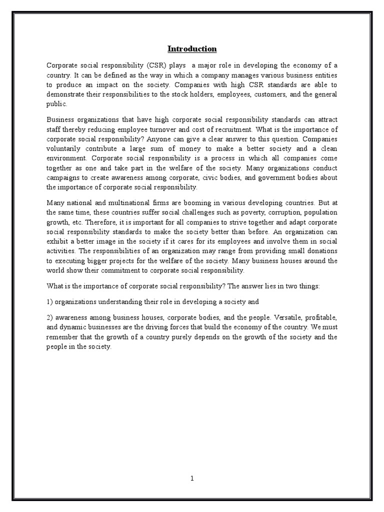 SM - CSR | PDF | Corporate Social Responsibility | Unilever