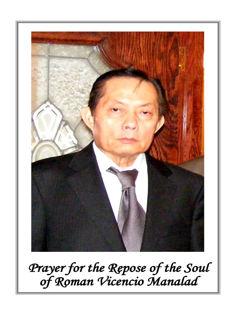 Prayer For The Repose Booklet Roman Manalad | PDF | Mercy | Mary ...