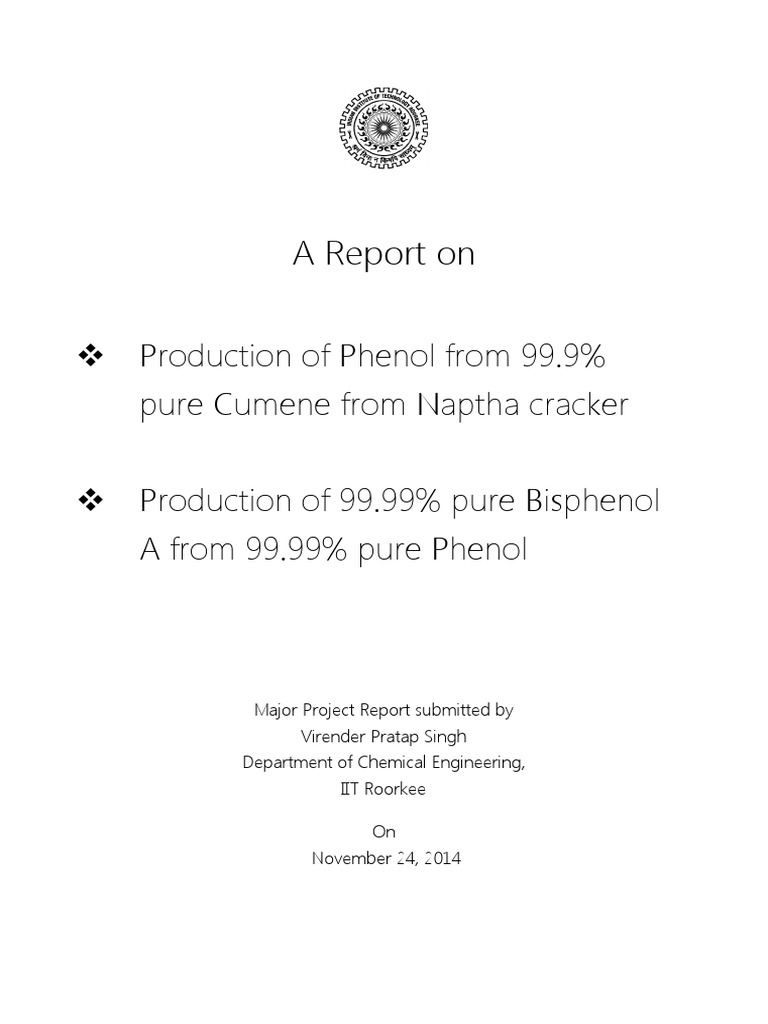 Analysis of Production Processes and Market Prospects for Phenol and ...