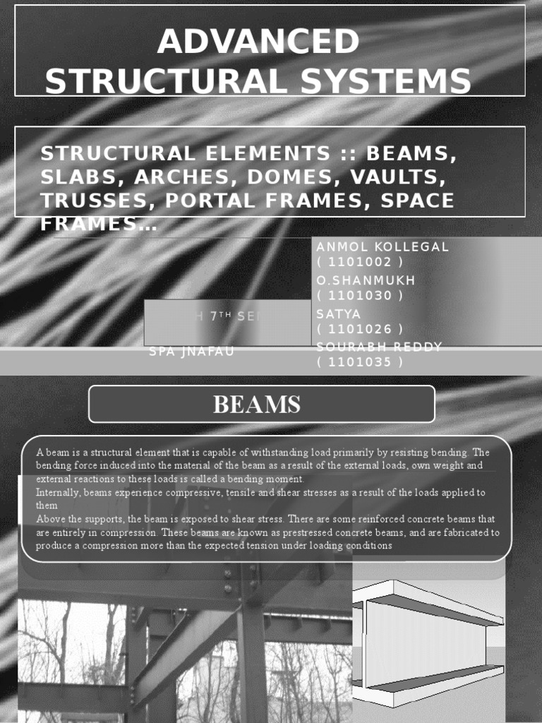 Advanced Structural Systems | PDF | Truss | Vault (Architecture)