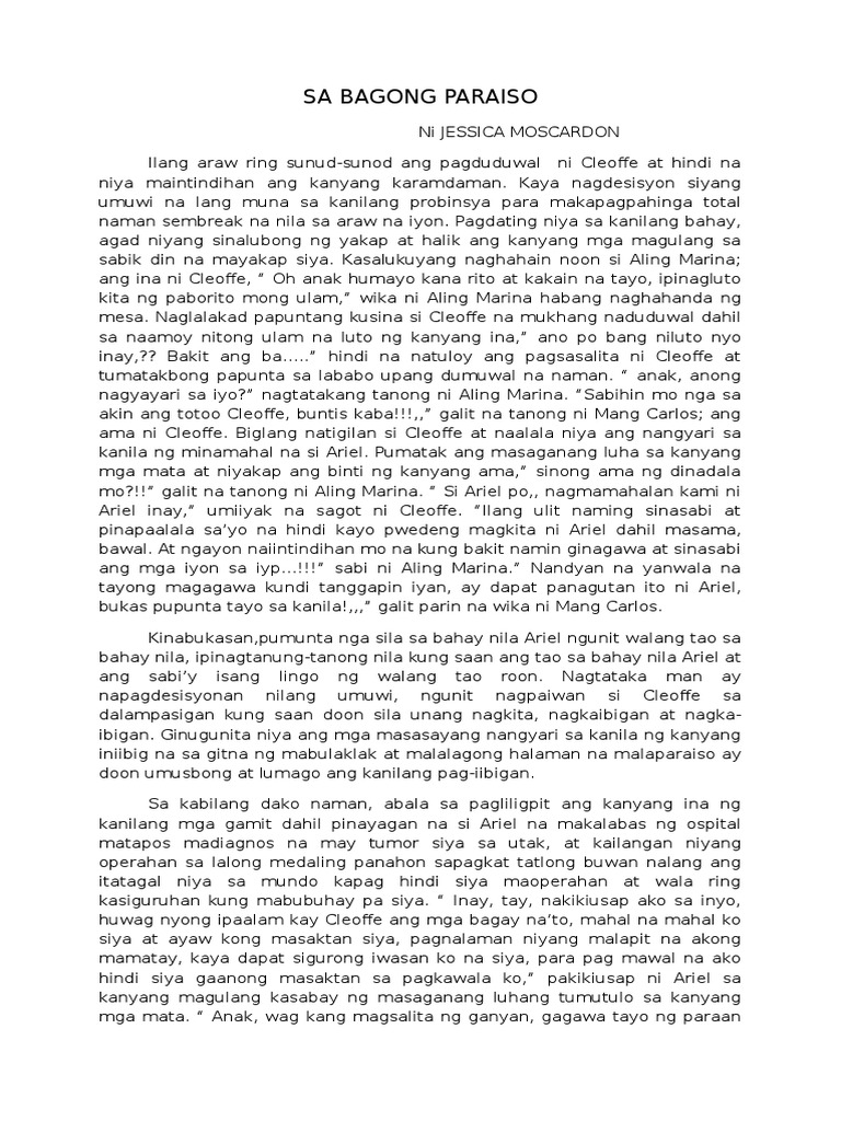 Sa Bagong Paraiso | PDF