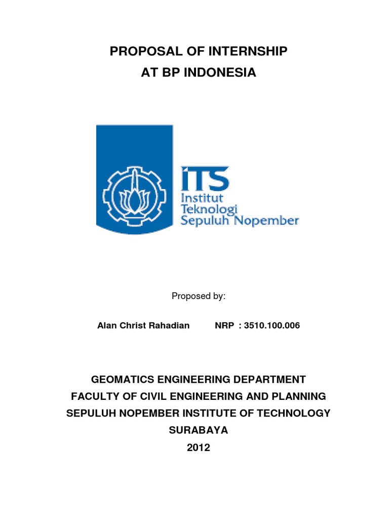 Proposal of Internship | PDF | Geomatics | Science