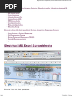 Distribution Transformer Calculations Excel Spread Sheet | PDF