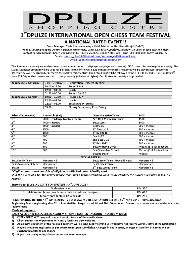 Dpulze Entry Form | PDF | Cheque | Traditional Board Games