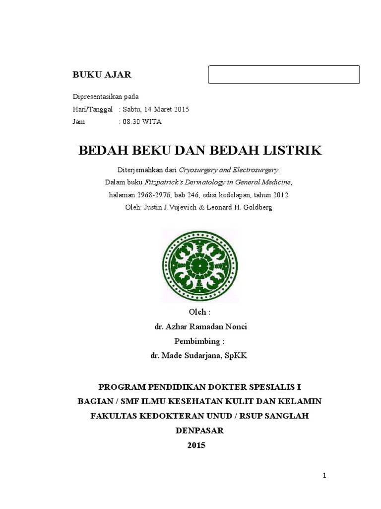 Bedah Beku Dan Bedah Listrik | PDF