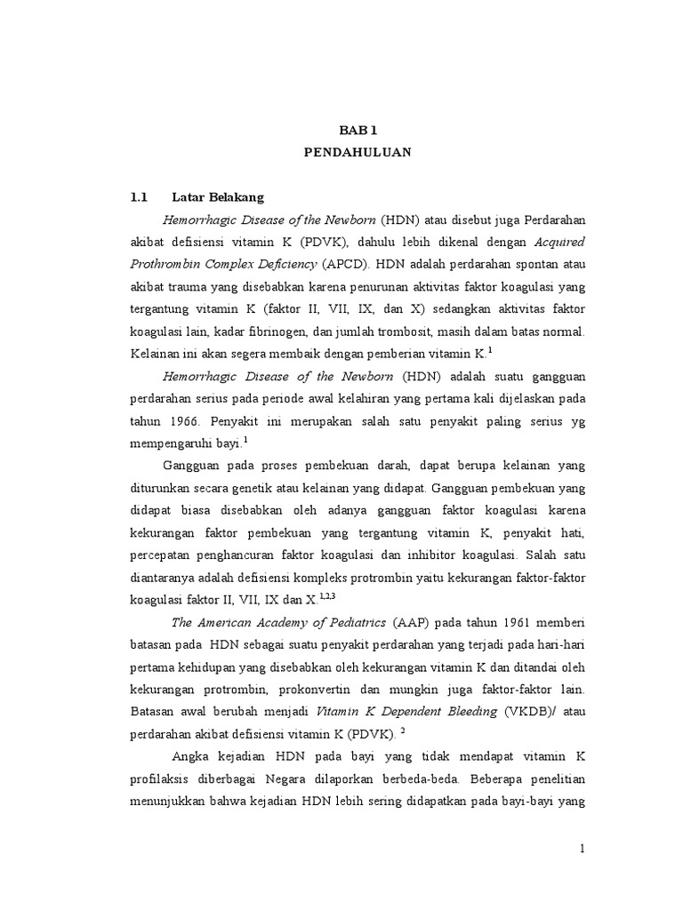 Vitamin K dan HDN | PDF