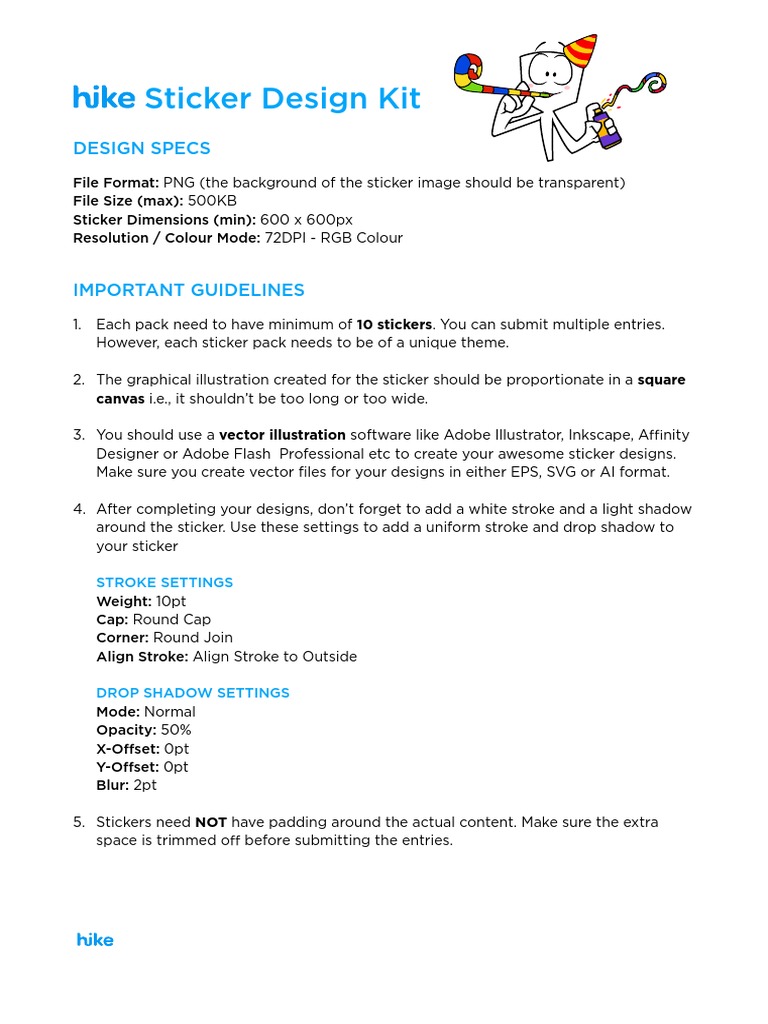 Sticker Design Kit: Guidelines for Creating Vector Sticker Packs with ...