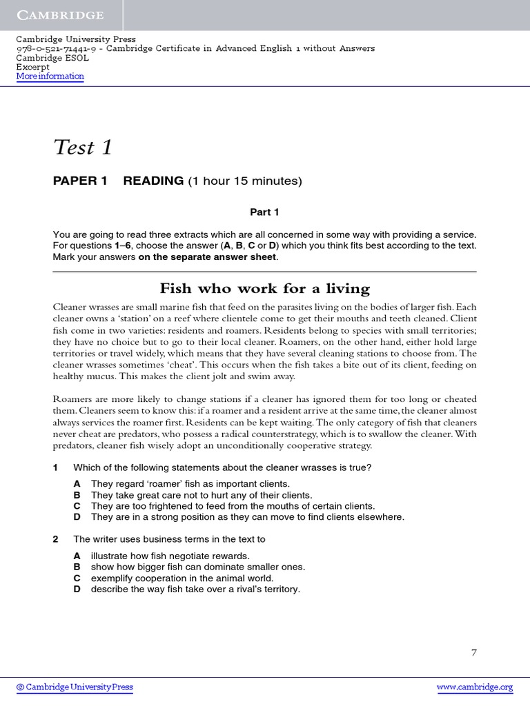 Cambridge Certificate in Adv Eng1 Students Book Without Answers Sample Pages | PDF | Mind | Memory