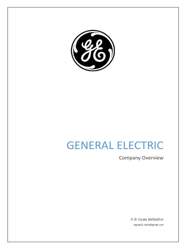 General Electric: Company Overview | PDF | General Electric | Economies