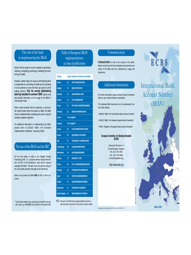 International Bank Account Number (IBAN) | PDF | Written Communication ...