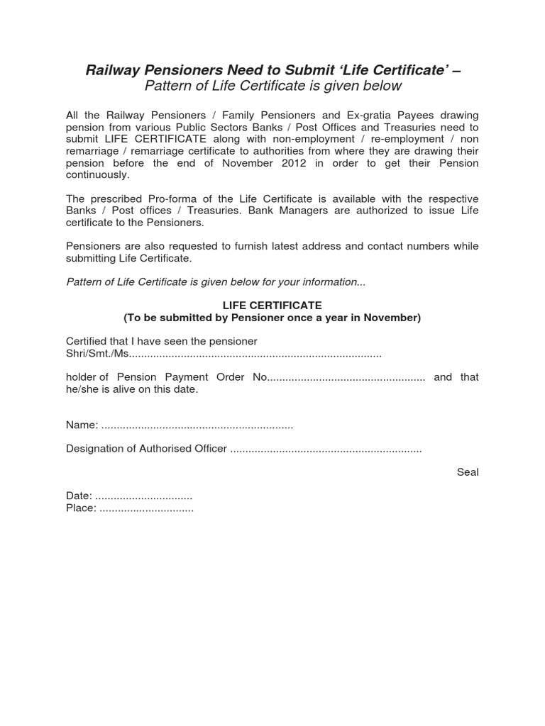 Pdfdocs Life Certificate | PDF