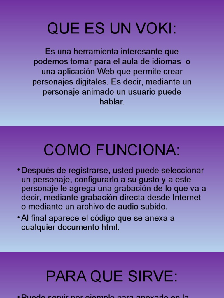 Que Es Un Voki | PDF