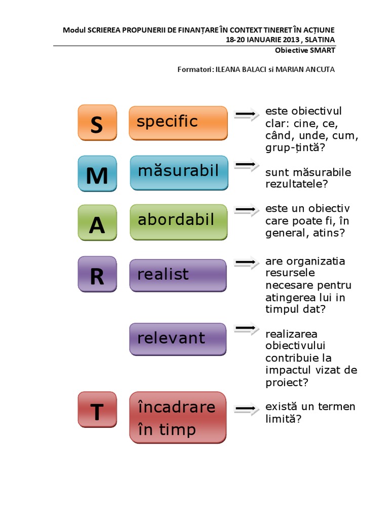 Obiective Smart | PDF