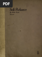 Self Reliance by Ralph Waldo Emerson (TEXT) | PDF | Ralph Waldo Emerson ...