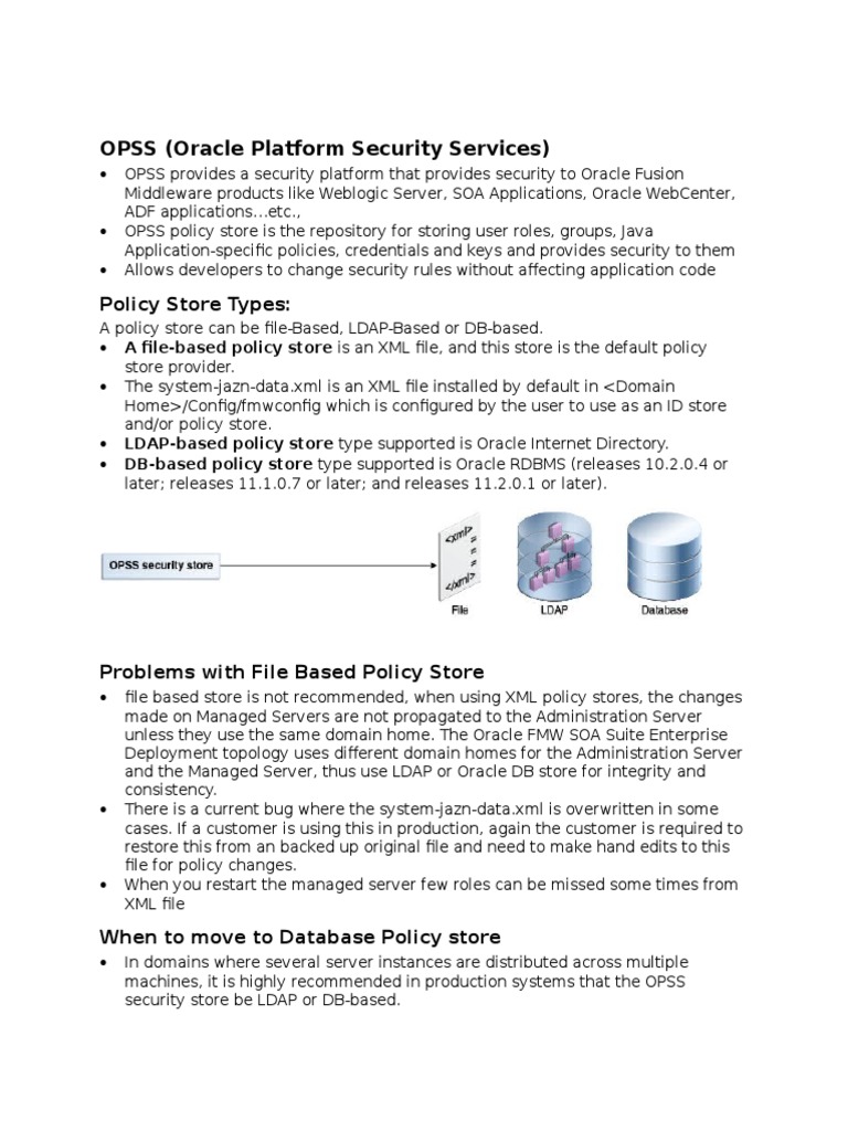 OPSS Configuration | PDF | Databases | Oracle Database