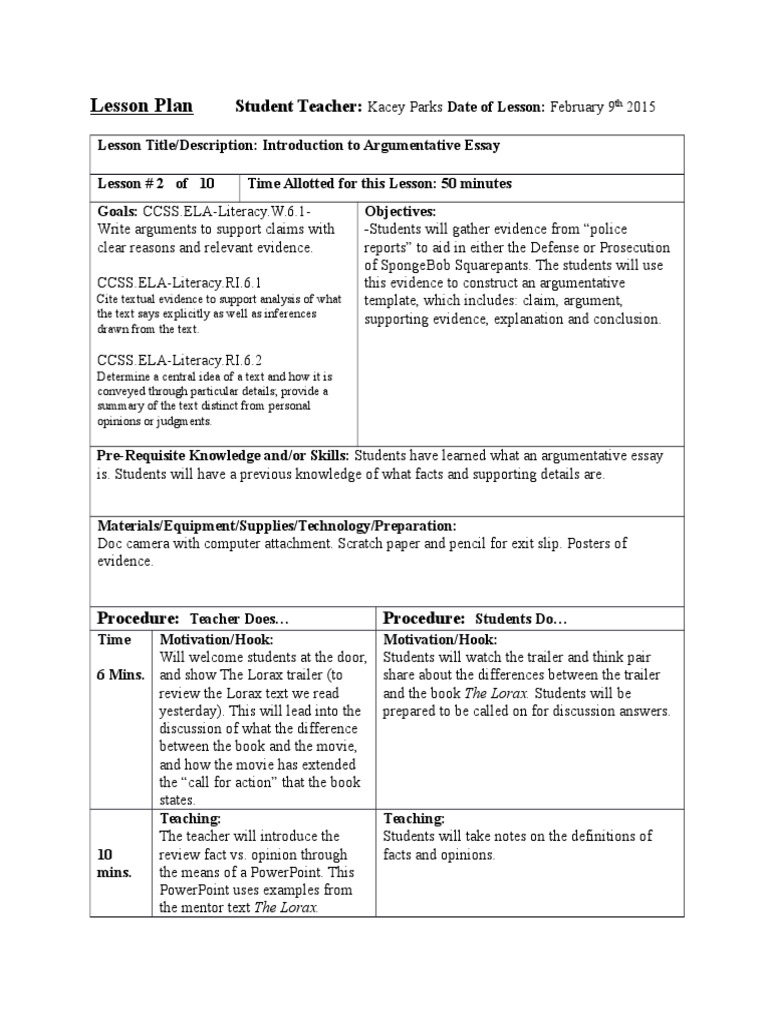 Lesson Plan On How To Gather Evidence | PDF | Lesson Plan | Educational ...