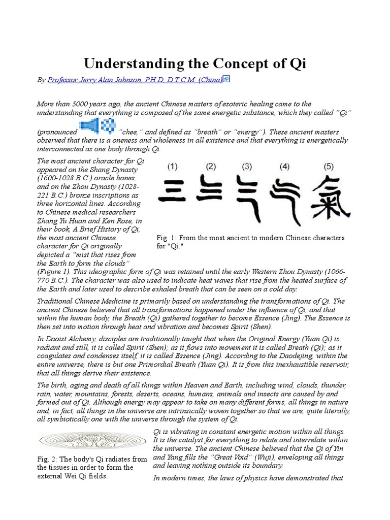 Understanding The Concept of Qi | PDF | Qi | Qigong