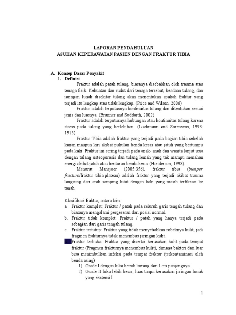 LP Fraktur Tibia | PDF | Sains & Matematika