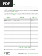 Screen Time Questionnaire | PDF | Workweek And Weekend | Computing