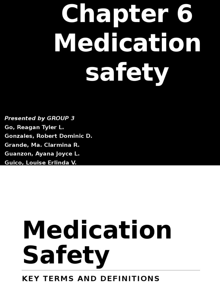 Medication Safety | PDF | Pharmacy | Medical Prescription