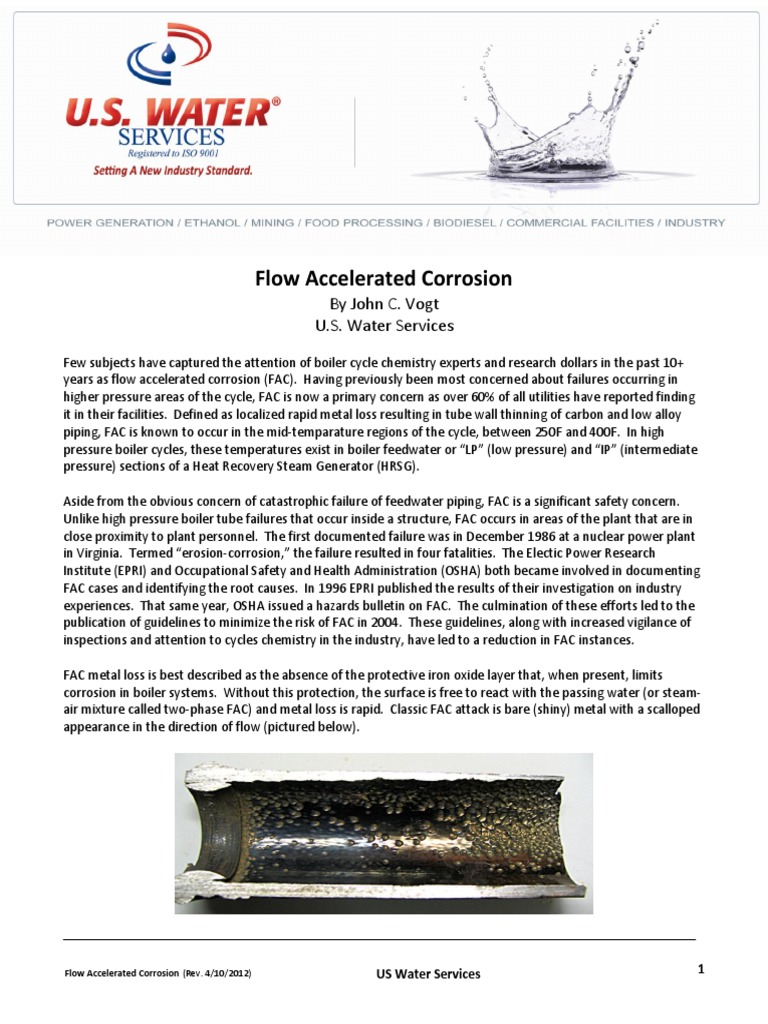 Flow Accelerated Corrosion | Iron | Corrosion