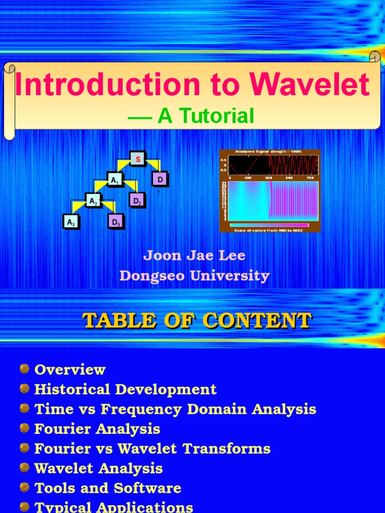 Introduction To Wavelet A Tutorial | PDF | Wavelet | Digital Signal Processing