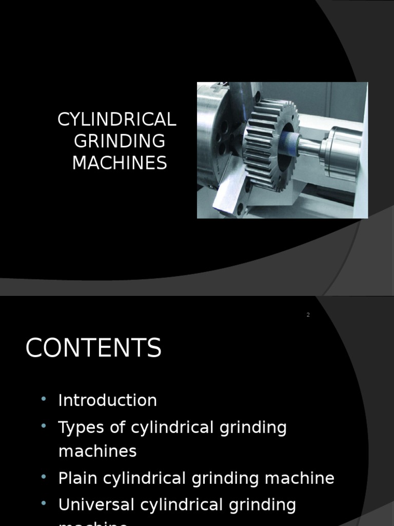 Cylindrical Grinding Machine | PDF | Grinding (Abrasive Cutting) | Mill ...
