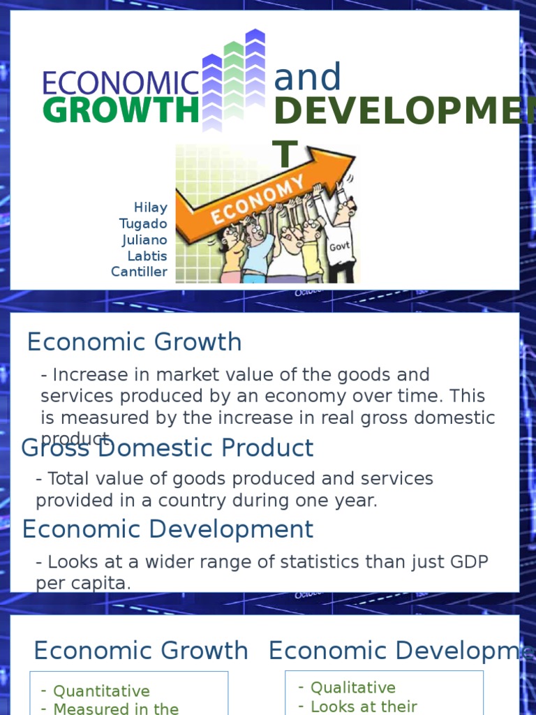 Economic Growth and Development | PDF | Gross Domestic Product ...