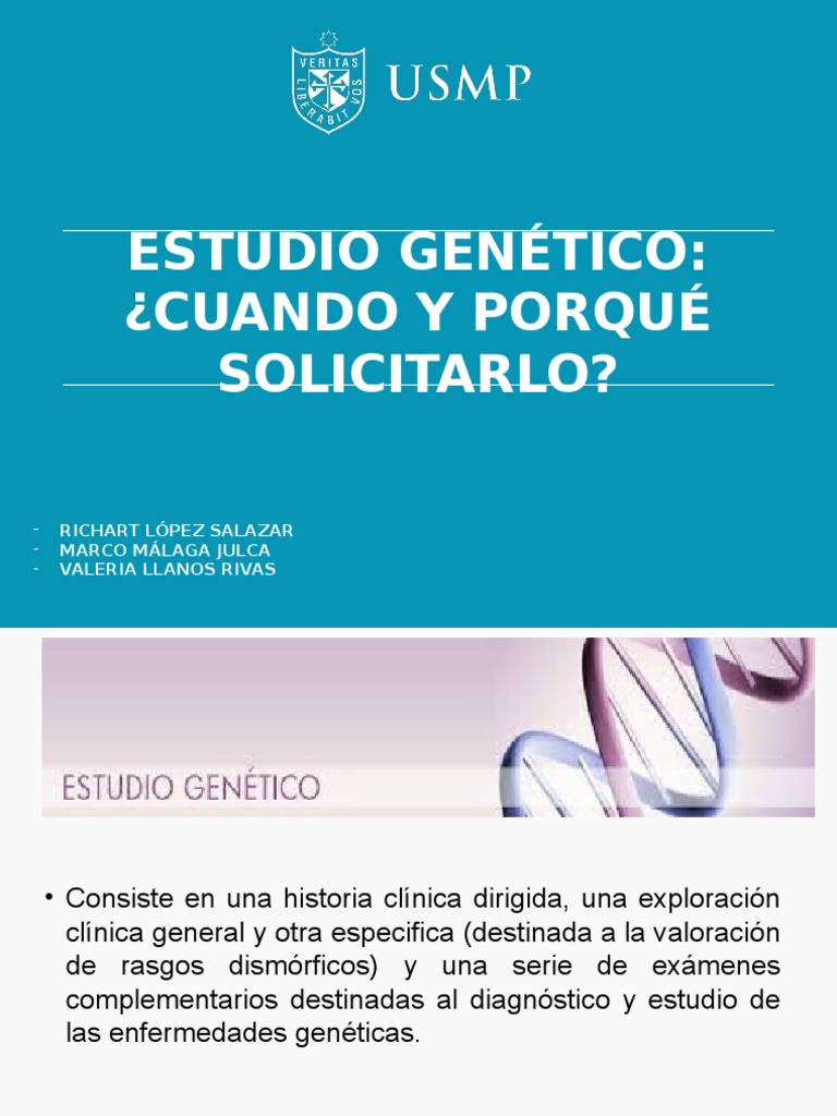 Estudio Genético: Proceso y Recomendaciones | PDF | Infantes | El embarazo