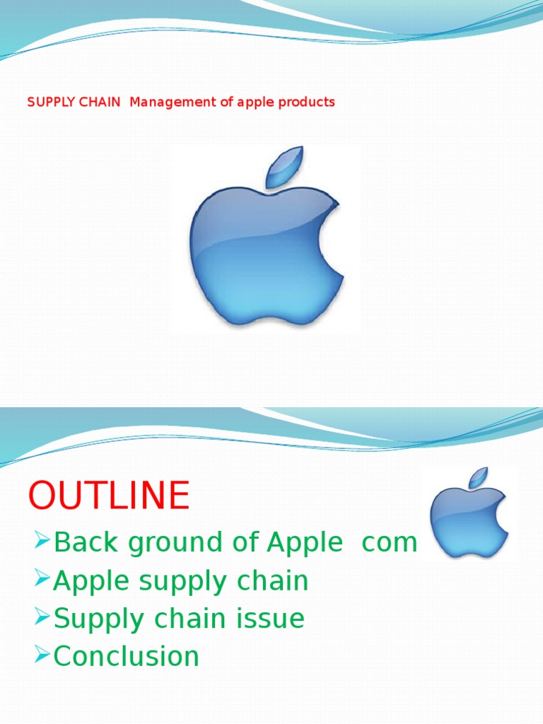 Supply Chain Management | PDF | Apple Inc. | Steve Jobs