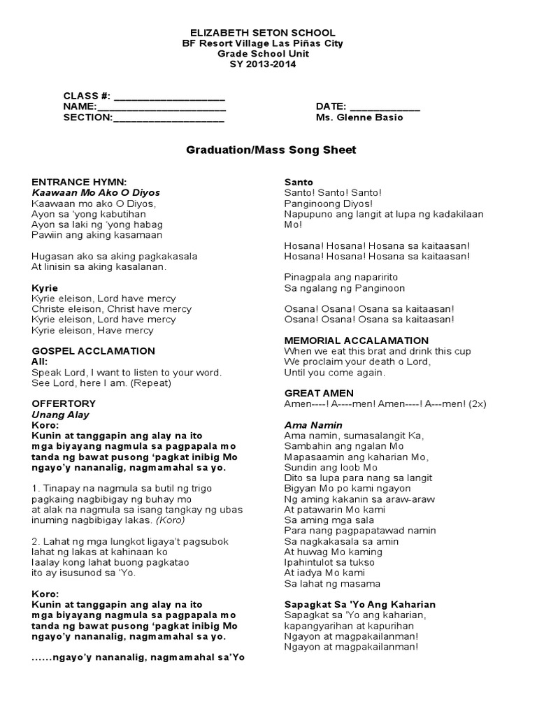 Graduation Songs Edited | PDF