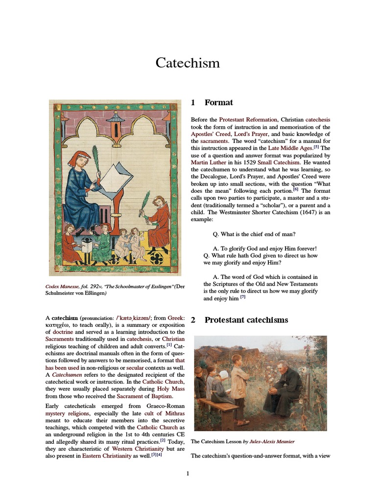 Catechism | Catechism | Religious Faiths