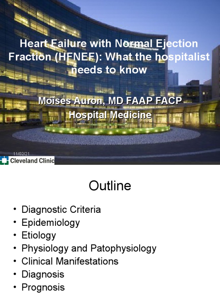 Heart Failure With Normal Ejection Fraction (HFNEF) | PDF | Heart ...
