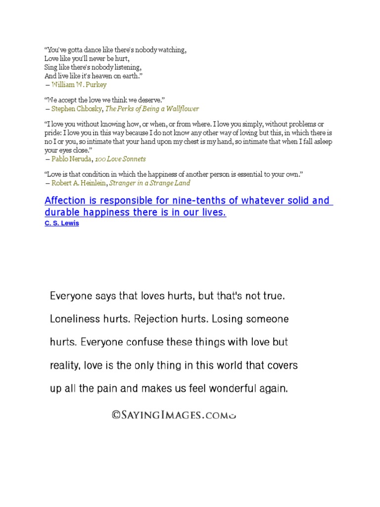 Love Quotes | PDF