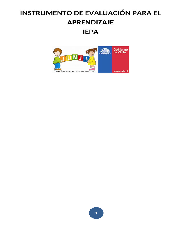 IEPA | PDF | Evaluación | Aprendizaje