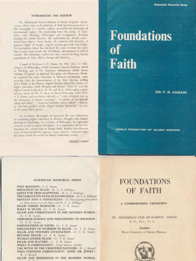 Foundations of Faith Book | PDF