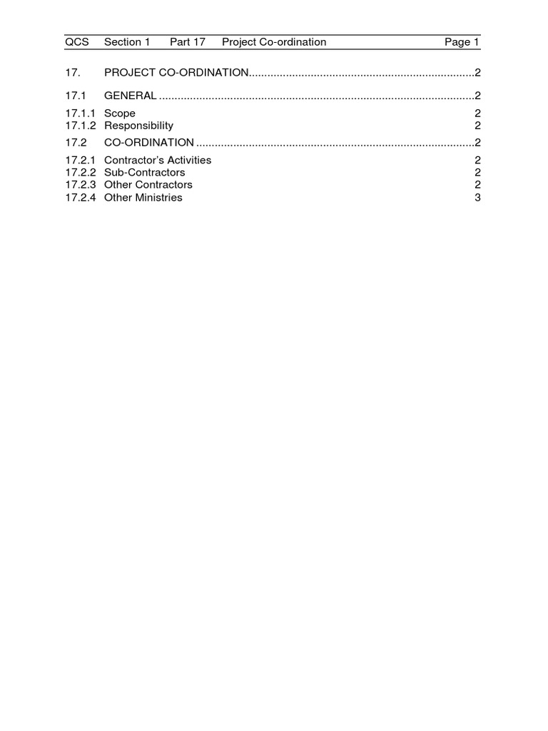 Qcs 2007 0117 | PDF | General Contractor | Specification (Technical Standard)