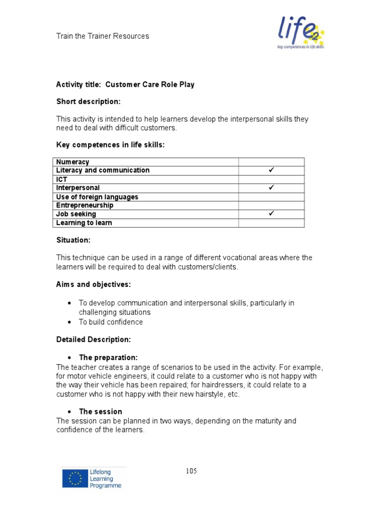 Customer Care Role Play | PDF | Competence (Human Resources ...