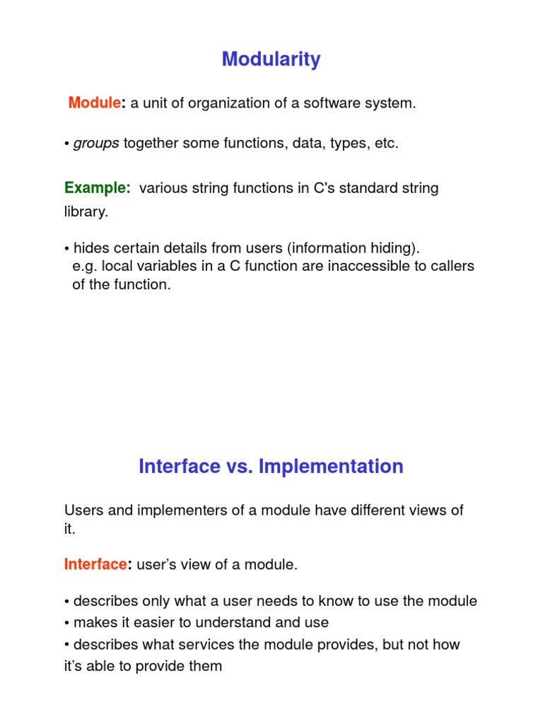 Modular It Y Pdf C Programming Language Modular Programming
