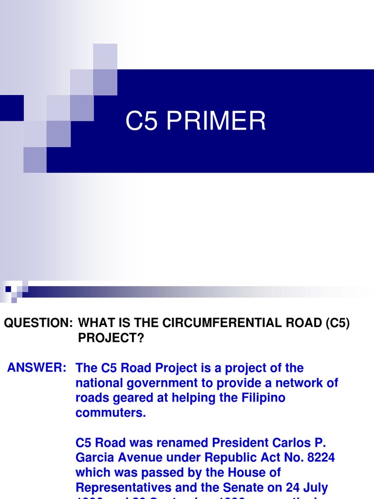 Question: What Is The Circumferential Road (c5) | PDF | Government ...