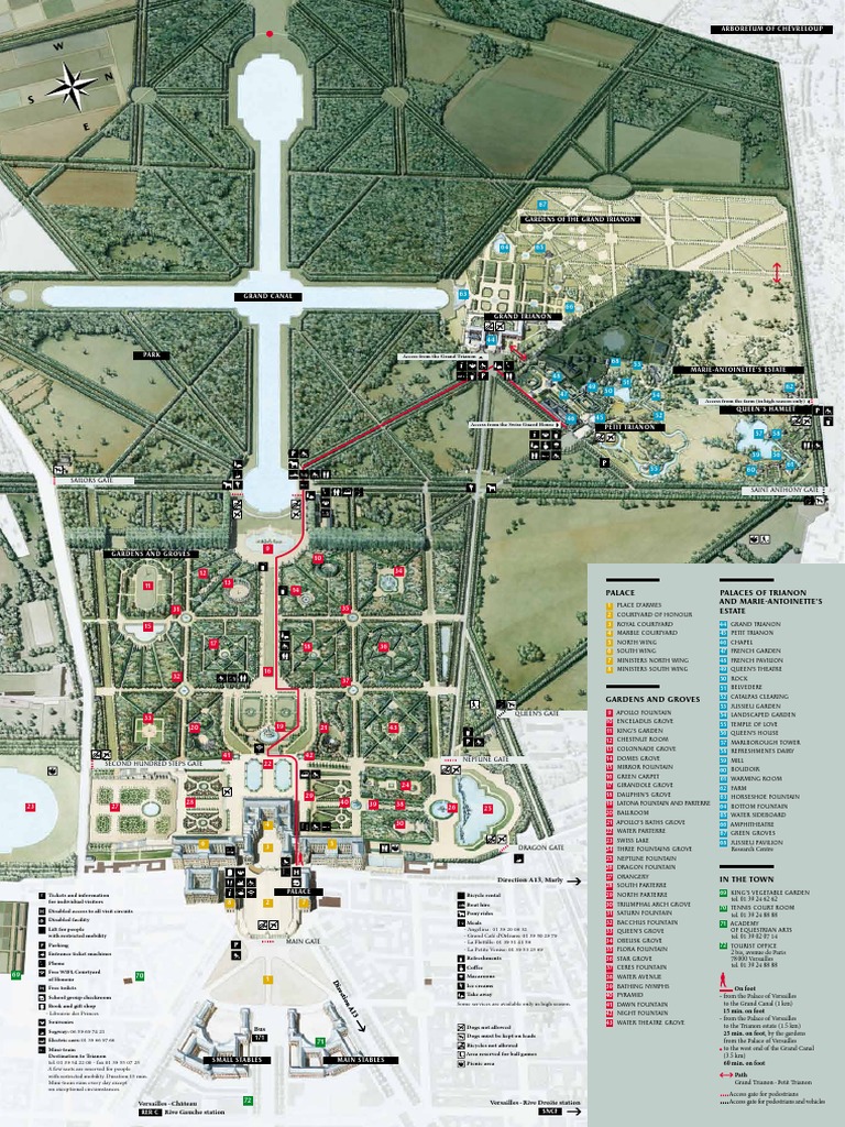Plan General - Versailles | PDF | Palace Of Versailles | Fountain