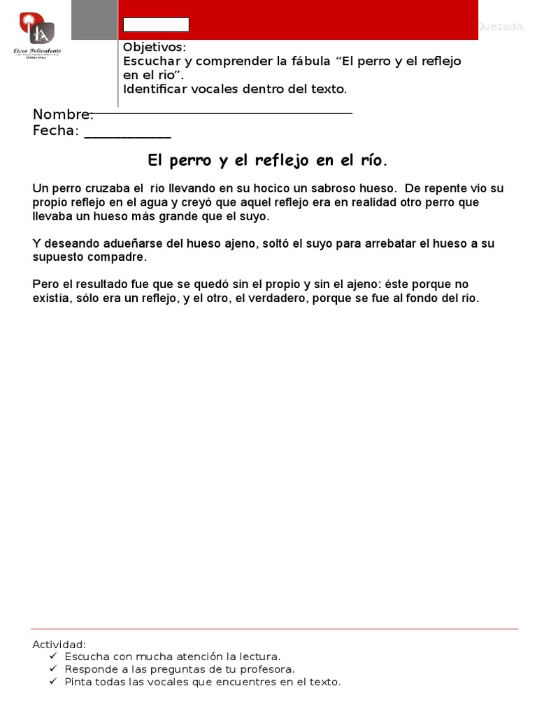 El Perro y El Reflejo en El Río | PDF