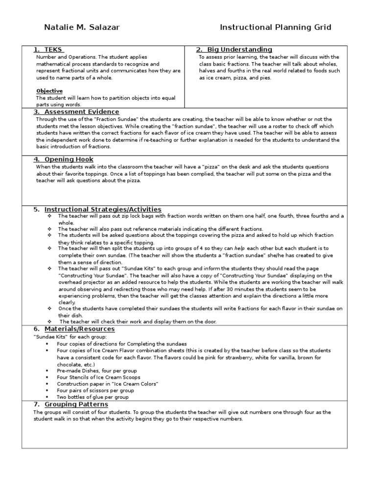 Teks Lesson Plan | PDF | Lesson Plan | Cognition
