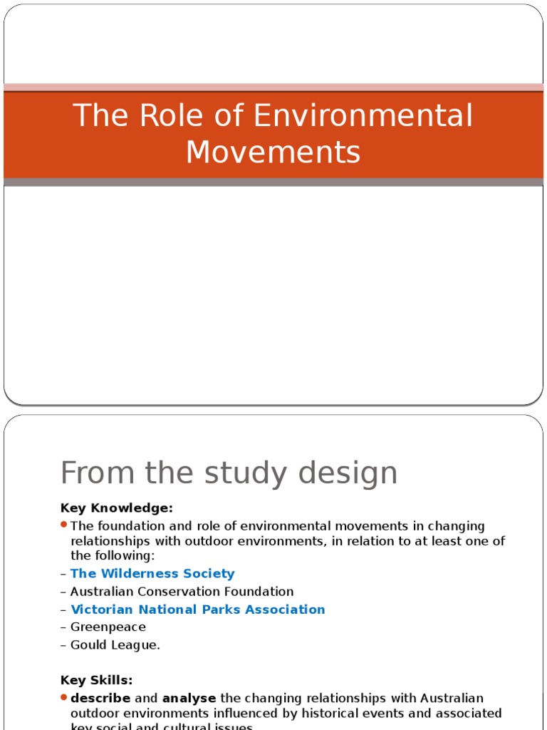 Impact of Environmental Movements in Australia | PDF | Wilderness ...